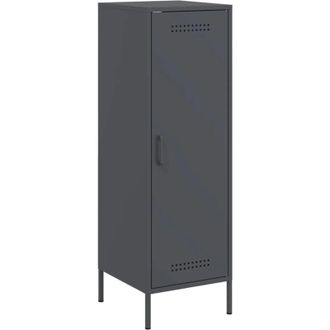 vidaXL Highboard Anthrazit 36x39x113 cm Stahl Vidaxl