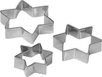 Tala Ausstechformen, Sternenform, Edelstahl, 3er-Set in verschiedenen Größen