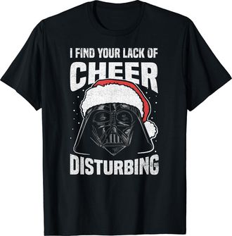 Star Wars Christmas Darth Vader Disturbing Lack Of Cheer T-Shirt
