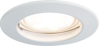 Paulmann 5792 Einbauleuchte Premium Line 230V Einbaustrahler Weiß Einbaulampe max. 1x50W Einbaulicht 230V Einbauspot GU10 Deckeneinbaustrahler