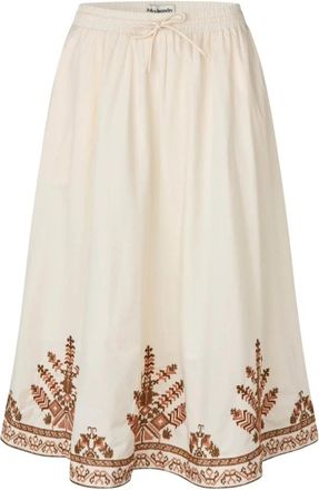 Lollys Laundry MorningLL Midirock - - Skirts - Damen - Beige - 2XL