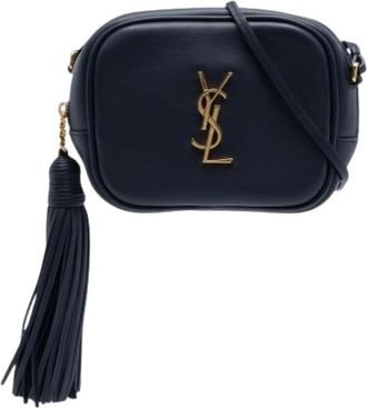 Saint Laurent Sac Bandouli&egrave;re Blogger Pre-owned - Femme - Pre-owned - Bleu - Taille: ONE Size