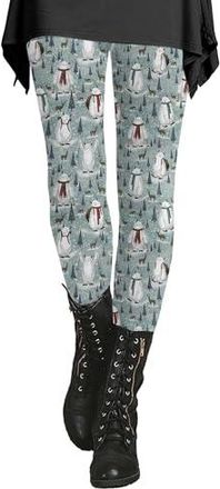 Generic Pyjama de No&euml;l pour femme - Legging d&eacute;contract&eacute; et confortable avec imprim&eacute; de fleurs - Pantalon de sport pour int&eacute;rieur et ext&eacute;rieur - Cadeaux de No&euml;