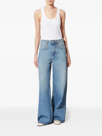 Isabel Marant Light-Wash Denim Jeans - Light Blue