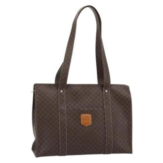 Celine Pre-owned Macadam Canvas Tote Bag - Femme - Pre-owned - Brun - Taille: ONE Size