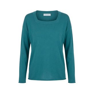 Malo Haut en maille fine - Femme - Pulls - Bleu - Taille: 36 FR