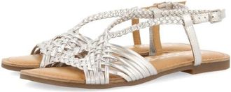 Gioseppo Femme Aidone Sandale Plate, Argent métallique, 39 EU