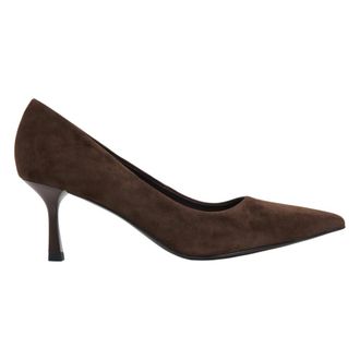 Estro & Luminara Velours Pumps mit niedrigem Absatz - - Shoes - Damen - Braun - 39 EU