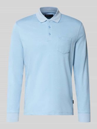 Bugatti Regular Fit Poloshirt aus Baumwoll-Mix mit Brusttasche