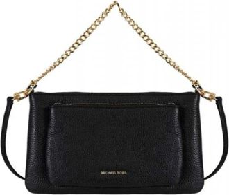 Michael Kors Femme, Sacs, Noir, Taille: ONE Size Sac bandouli&egrave;re convertible Jet Set Medium en cuir grain&eacute;