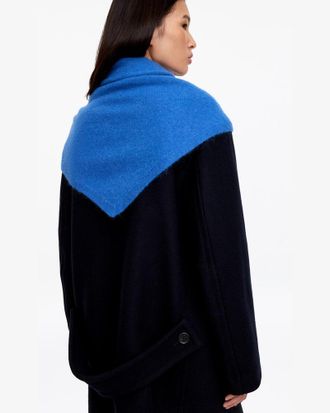 Arket Tuch Aus Alpakawolle Und Wolle -Blau