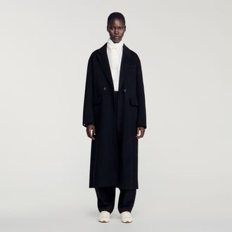 Sandro Manteau double face &agrave; studs