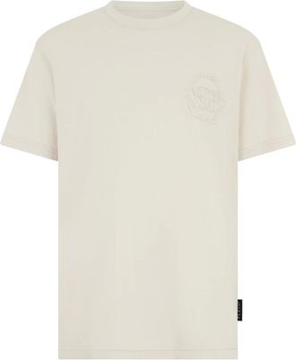 Philipp Plein Homme, Tops, Beige, Taille: M T-Chemises