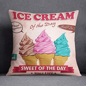 Bonamaison Le Jardin du Lin Kissenhüllen, Cotton, Mehrfarbig, 45x45