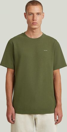 G-Star True Regular Structured T-Shirt - Gr&uuml;n - Herren