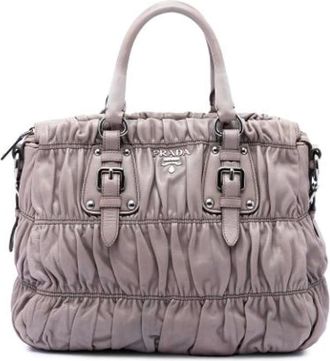 Prada Sac port&eacute; &eacute;paule Pre-owned - Femme - Pre-owned - Gris - Taille: ONE Size