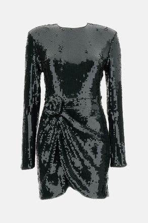 Rotate Mini-kleid Mit Pailletten Und Langen &Auml;rmeln