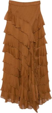 Mes Demoiselles... Femme, Jupes, Brun, Taille: 38 FR Gonna Arricciata