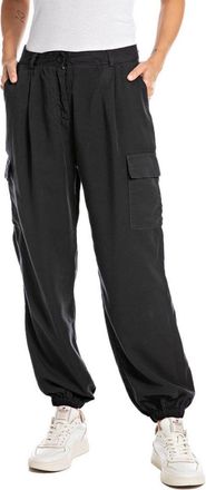 Replay Damen Stoffhose Baggy, Blackboard 998 (Schwarz), 31