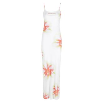 Casablanca Femme, Robes, Multicolore, Taille: 38 FR Glitch Orchid Soft Ribbed Maxi Dress