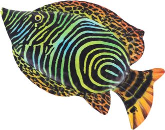 Cabilock Schmiedeeisen Fisch Wandbehang h&auml;ngender Wandkunst rustikal Skulptur dekofische metall wanddeko metallwanddeko Wohnkultur Wandkunst Wohndeko zum Aufh&auml;