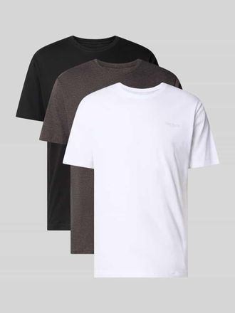 Tom Tailor T-Shirt mit Logo-Schriftzug im 3er-Pack