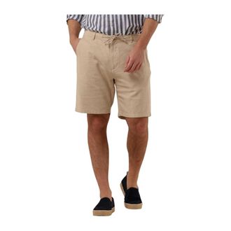 Selected Brody Leinen-Shorts - - Shorts - Herren - Beige - 2XL