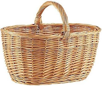 Aubry Gaspard Aubry Gaspard AG1530 Panier en Osier Crocane Buff 49 x 32 x 34 cm
