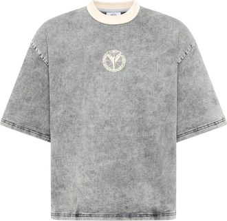 Carlo Colucci Homme, Tops, Noir, Taille: XL T-shirt aspect denim