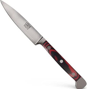 Gude Solingen - Spickmesser geschmiedet, 10 cm, Micarta, ALPHA MIKARTA, Office Messer, Doppelkropf, Handmade Germany