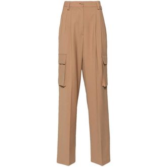 Herno Femme, Pantalons, Brun, Taille: 36 FR Pantalon Camel