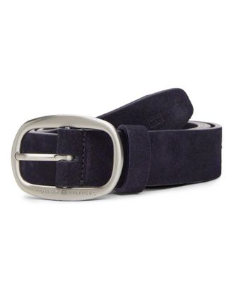 Tommy Hilfiger G&uuml;rtel aus Leder mit polierter Label-Dornschlie&szlig;e in