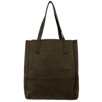 Alexander McQueen Sac cabas en cuir gaufr&eacute; Pre-owned - Femme - Pre-owned - Vert - Taille: ONE Size
