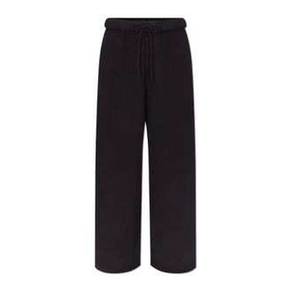 SKIMS Skims, Femme, Pantalons, Noir, Taille: 34 FR Pantalon droit classique en molleton de coton