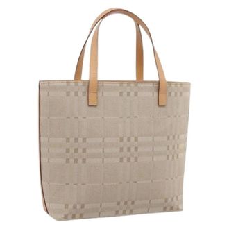 Burberry Sac &agrave; main vintage en toile Pre-owned - Femme - Pre-owned - Beige - Taille: ONE Size