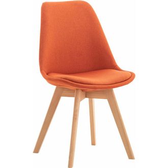 Clp Chaise enfant en bois clair avec rembourrage tissu - Design scandinave - Confort optimal - Pieds en bois de h&ecirc;tre