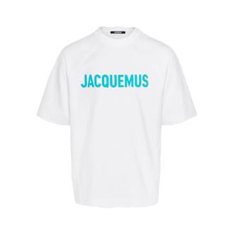 Jacquemus Typo T-Shirt - - Tops - Herren - Wei&szlig; - L