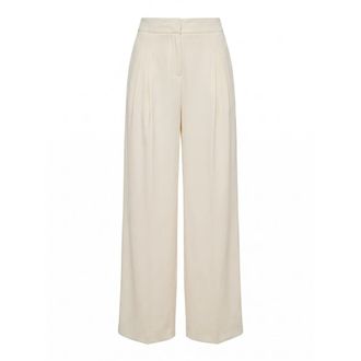 PESERICO Femme, Pantalons, Beige, Taille: 42 FR Wide Pantalons