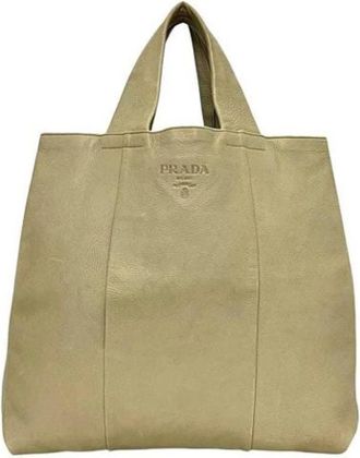 Prada unisex, Pre-owned, Beige, Taille: ONE Size Sac cabas vintage Pre-owned