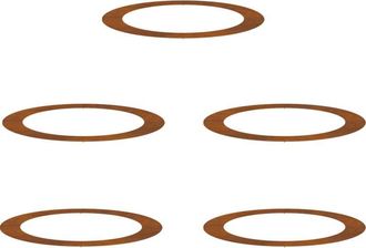 vidaXL Anneaux darbre plats 5 pcs Marron Ø90 / 120 cm Vidaxl