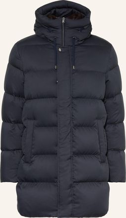 Herno Herno Daunenjacke Mit Abnehmbarem Kunstfell blau