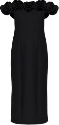 Rotate Rotate Birger Christensen, Femme, Robes, Noir, Taille: 42 FR Robe &agrave; &eacute;paules d&eacute;nud&eacute;es