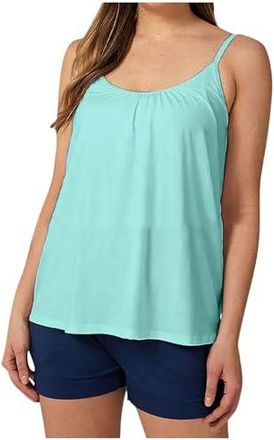 Generic D&eacute;bardeur de sport fluide pour femme tendance printemps course &agrave; pied ample sans manches tendance d&eacute;contract&eacute; athl&eacute;tique &agrave; bretelles Y2K d&eacute;bardeur den