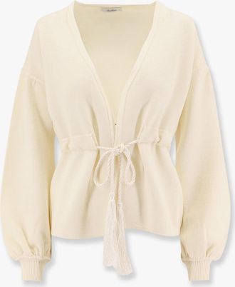 Max Mara Tiberio virgin wool cardigan with rope at waist - MAX MARA - gender_Woman