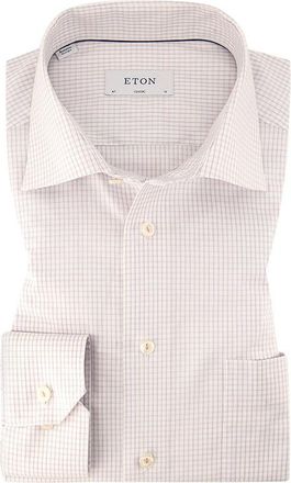 Eton Herren Hemd rosa kariert Classic Fit