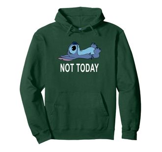 Disney Lilo & Stitch Laying Down Staring Up Not Today Pullover Hoodie