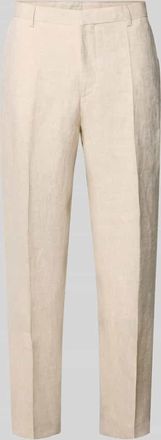 HUGO BOSS Tapered Anzughose aus reinem Leinen Modell H-PERIN