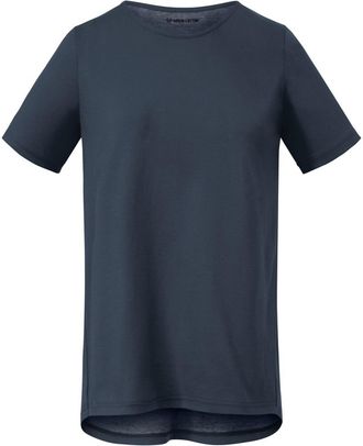 Peter Hahn Rundhals-Shirt Benedikte Green Cotton blau