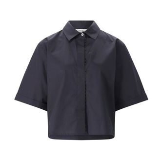 Vince Damen, Blusen & Hemden, Blau, SGr&ouml;&szlig;e