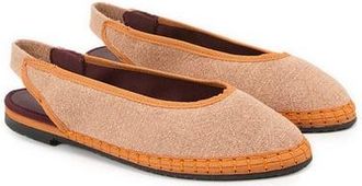 Flabelus Sling-back Narnia en lin